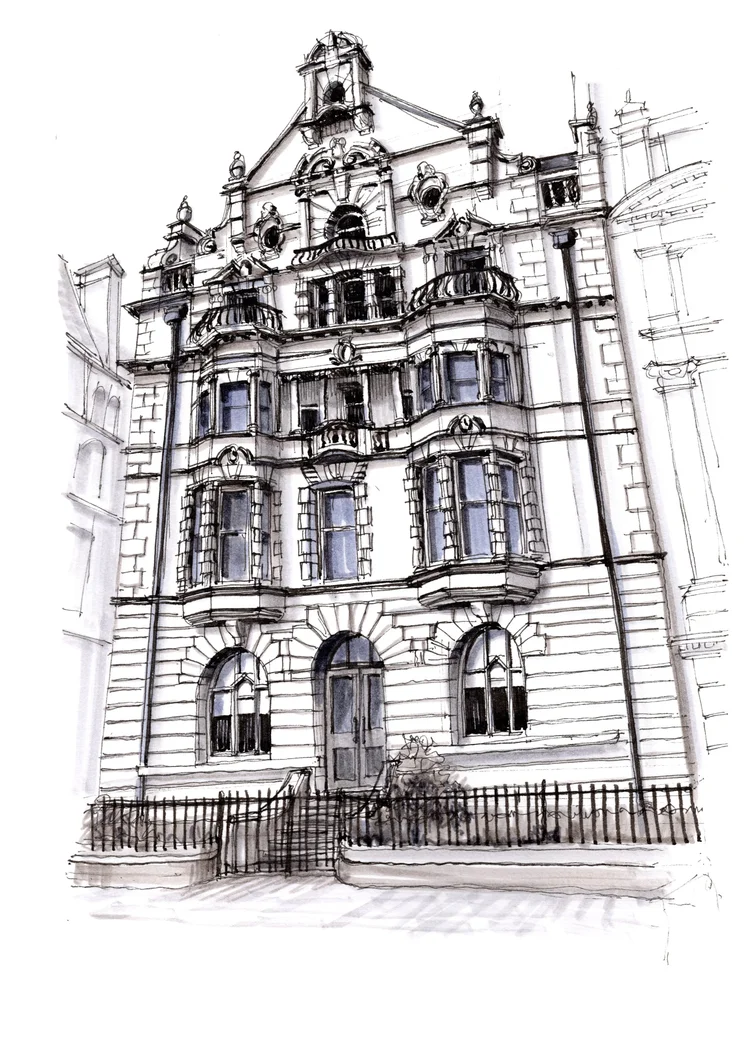 Victoria Embankment — Thames Path Sketch Journal Walks