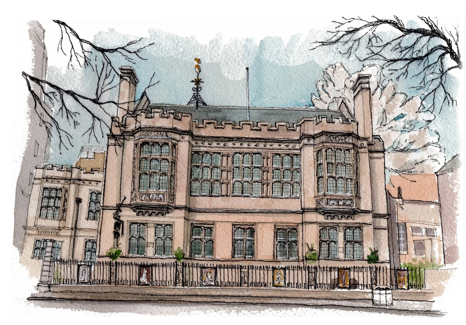 Two Temple Place — Thames Path Sketch Journal Walks