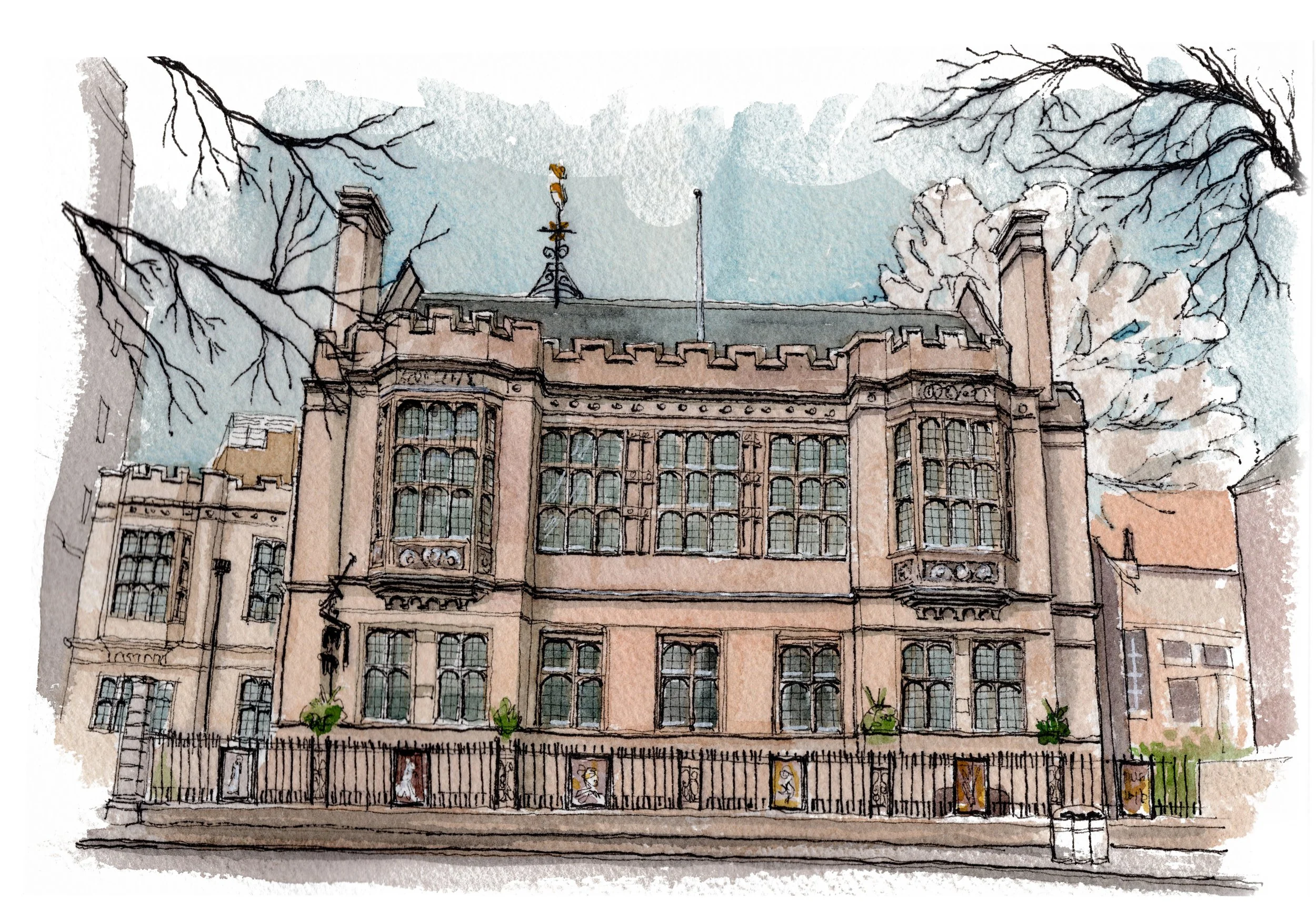 Two Temple Place — Thames Path Sketch Journal Walks