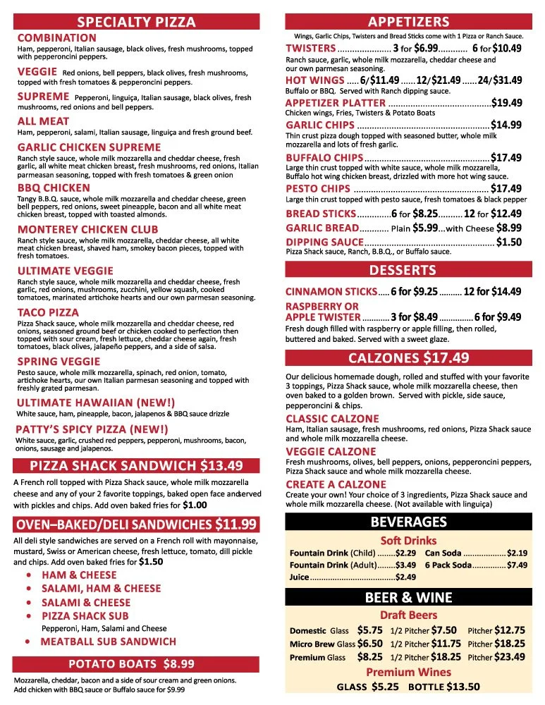 Patty's Pizza Shack Elk Grove | Lunch Buffet & Vegan Pizza — Pattys ...