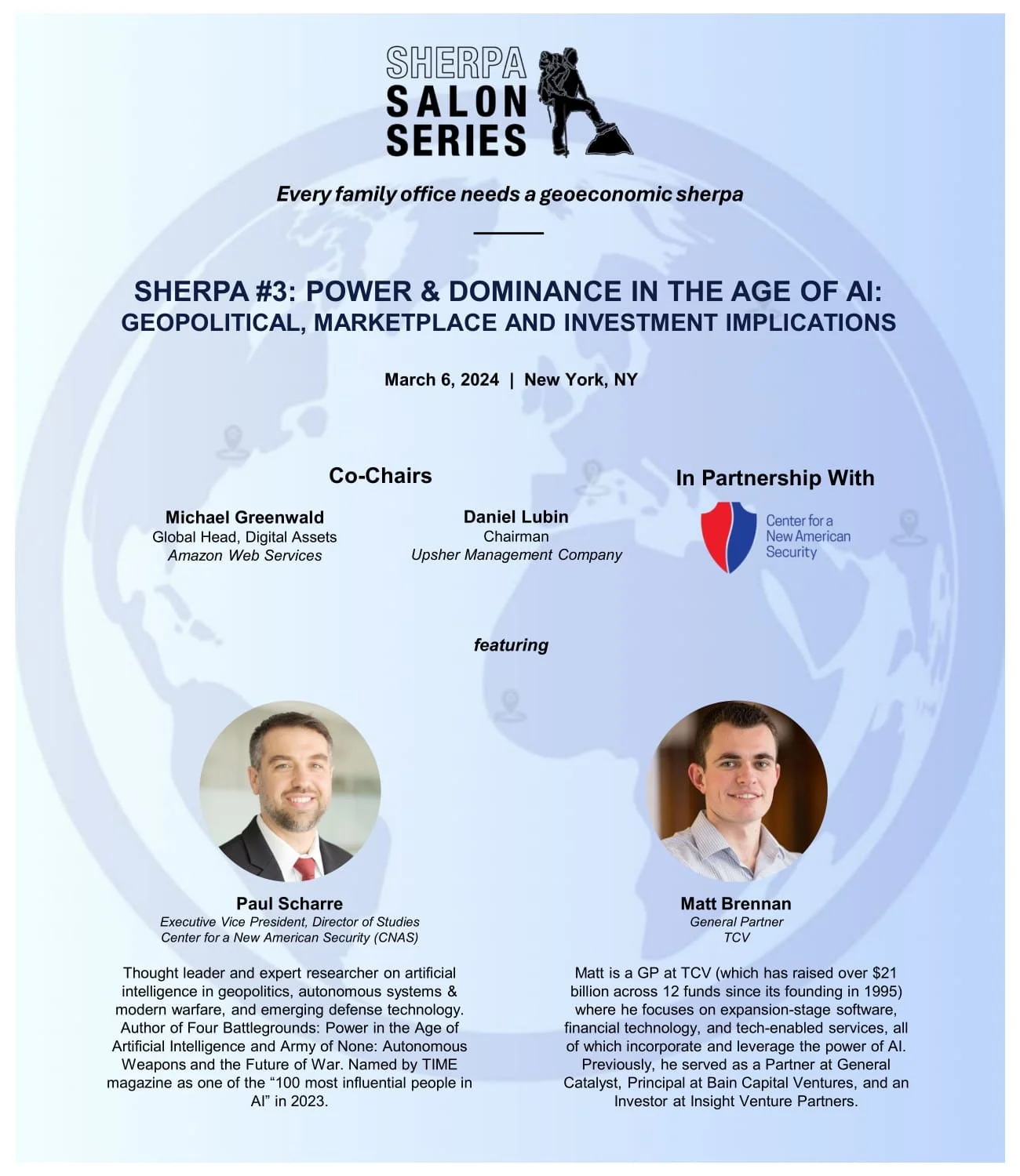 Sherpa Salon Series — Upsher Management