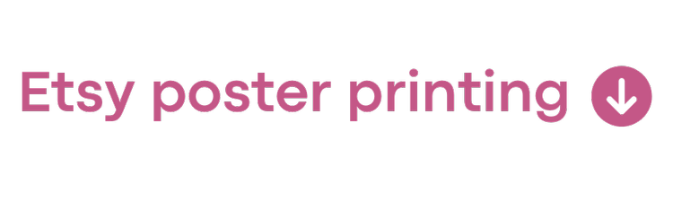 Etsy Poster Printing