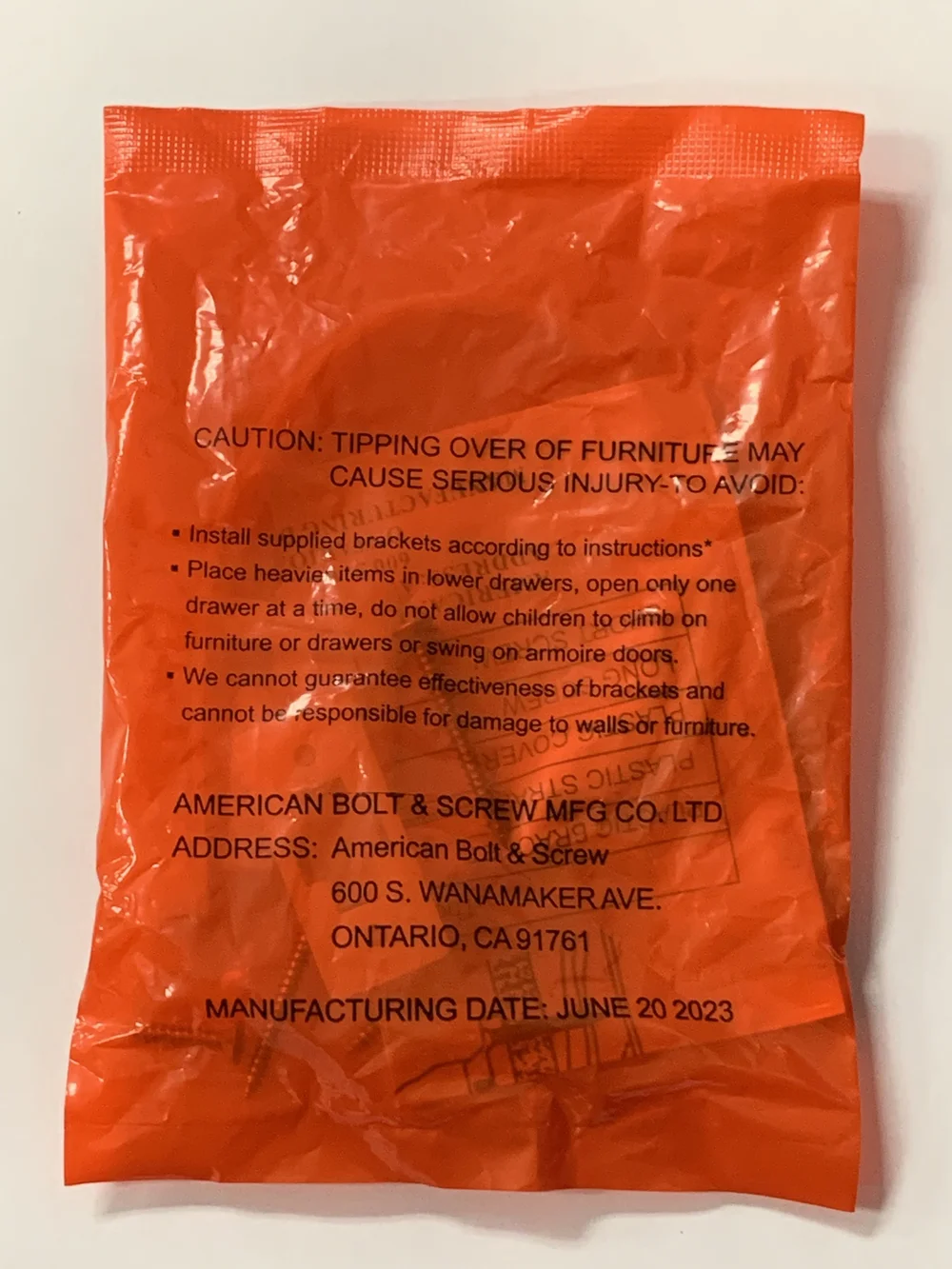 ABS Tip-Over Restraint Recall