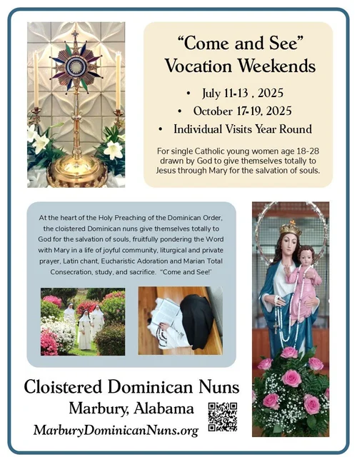 Upcoming Vocation Retreats — Dominican Monastery of St. Jude
