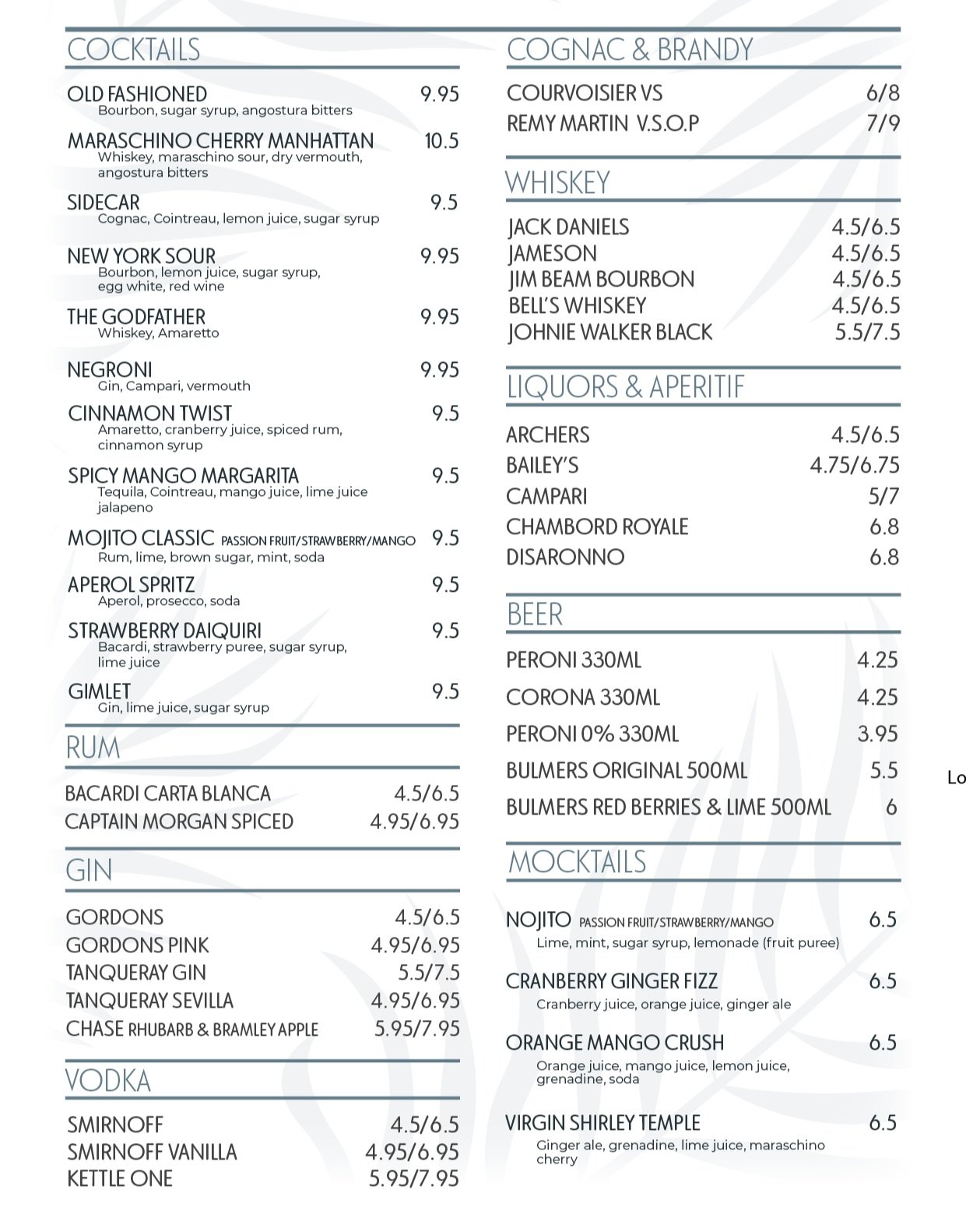 MENU | Explore Our Menu — SALT STEAKHOUSE