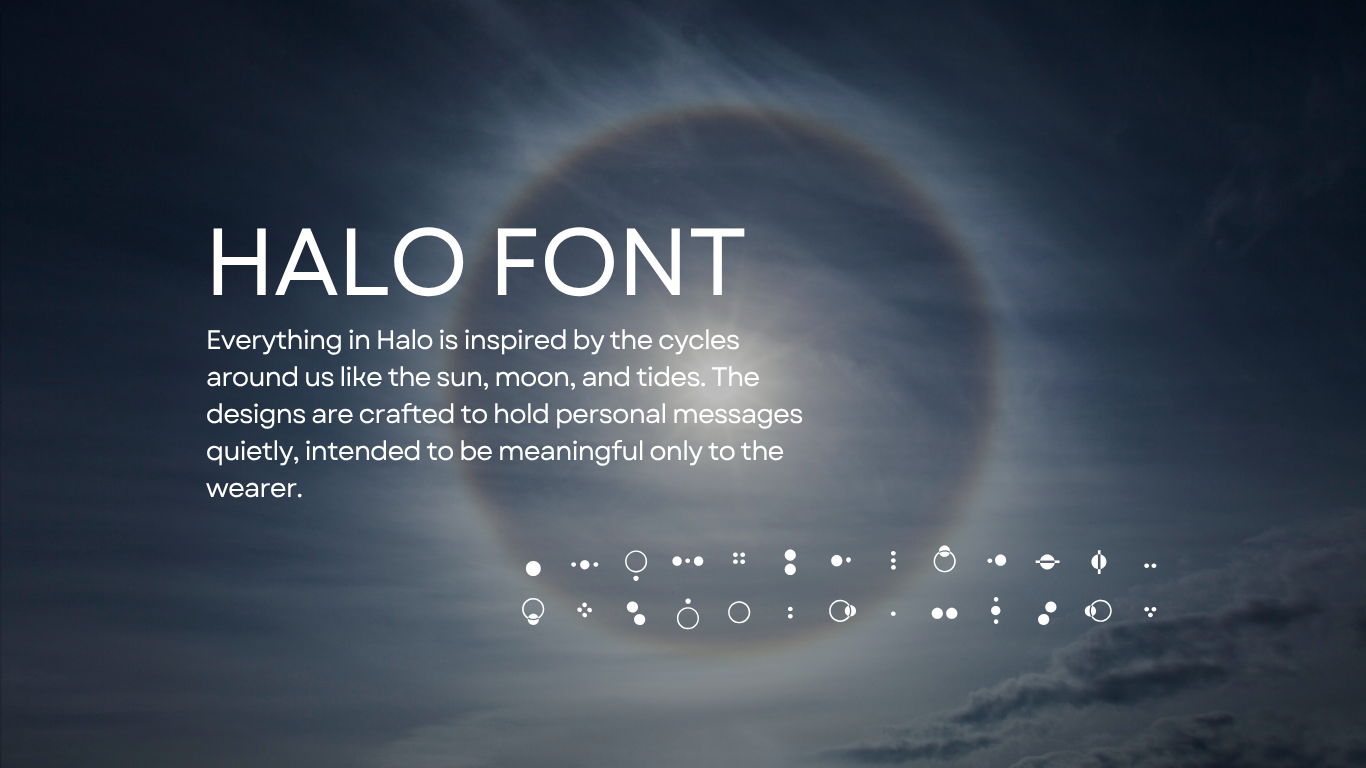 HALO FONT — LARISSA MORAES