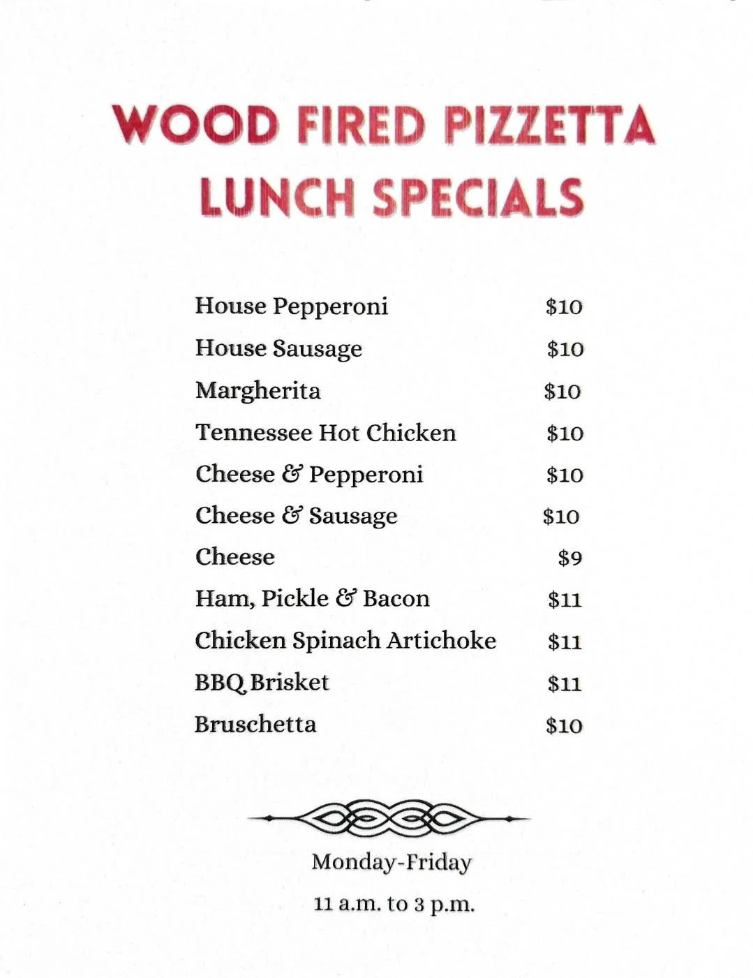 Menu — CBG