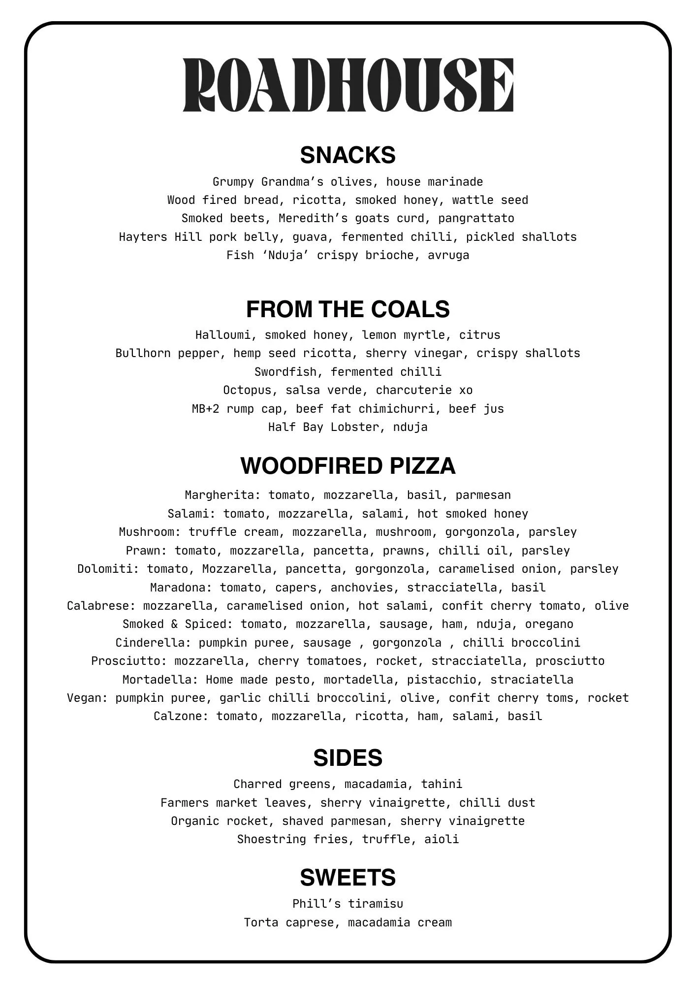 Roady Nights – Byron Bay Dinner | Cocktails & Wood-Fired Plates ...