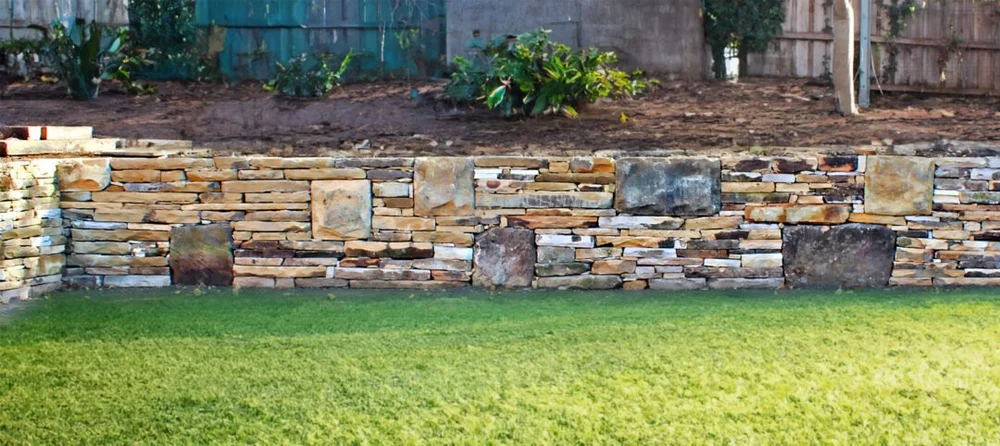 Stone Wall repair and build — Adam Miller Stonework Hobart Tasmania
