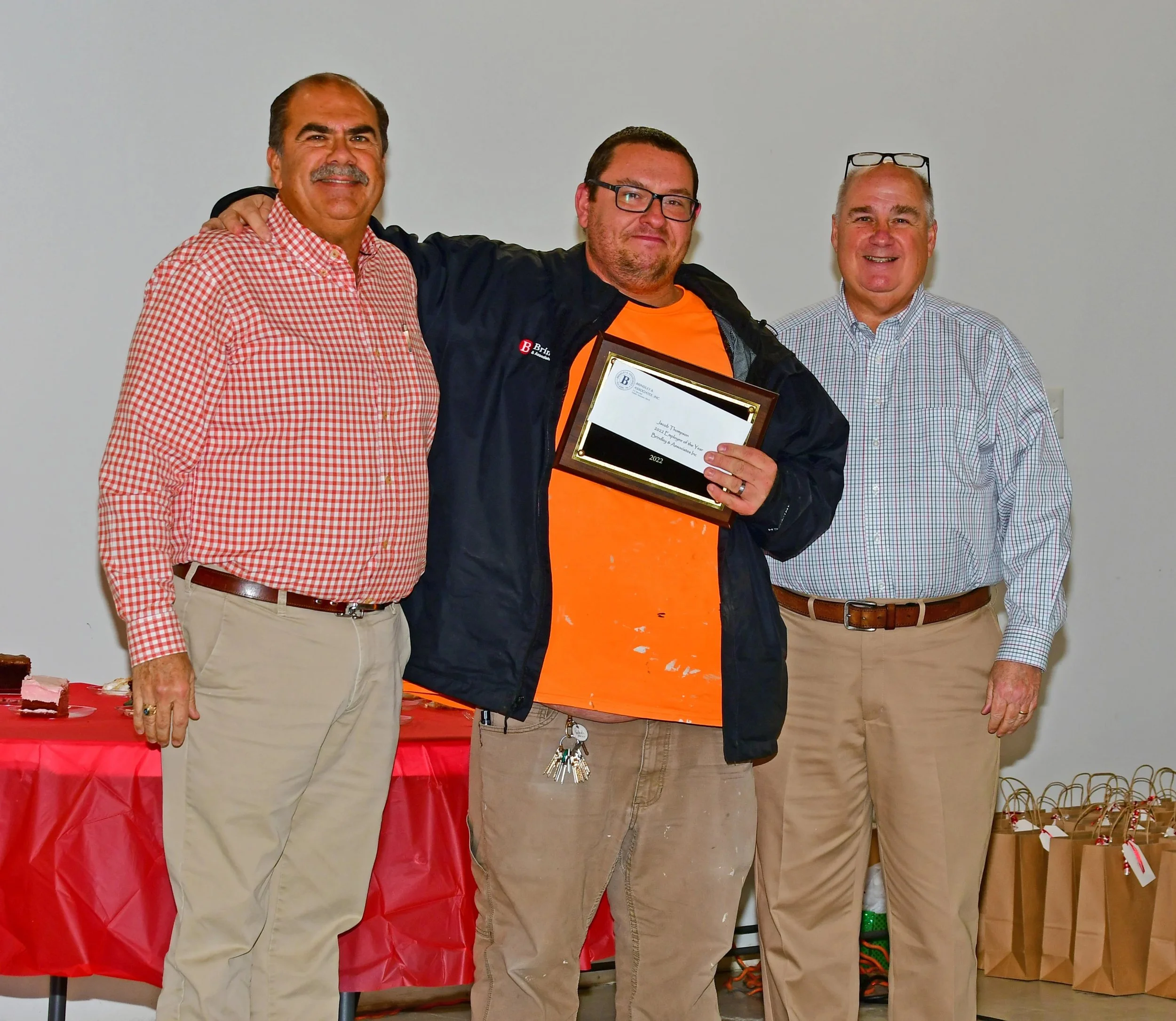 Annual Christmas Party Honors Employees’ Service — Brindley Construction