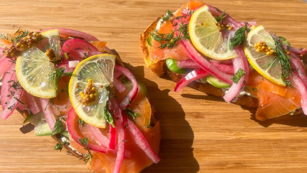 Lox Salmon on Crunchy Tiger Loaf — Brumby's