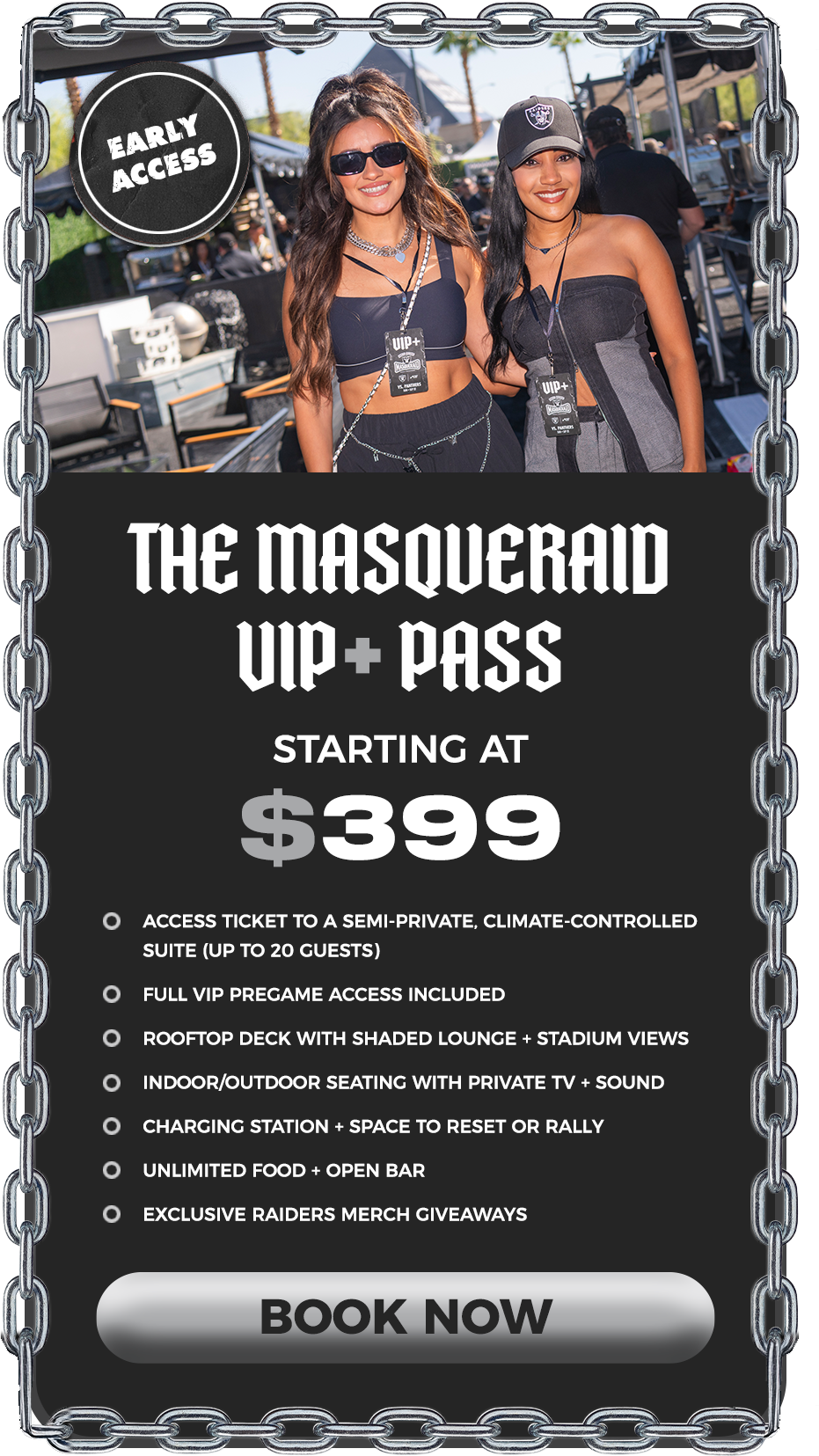 Raiders MASQUERAID VIP Tailgate — Confirmed360
