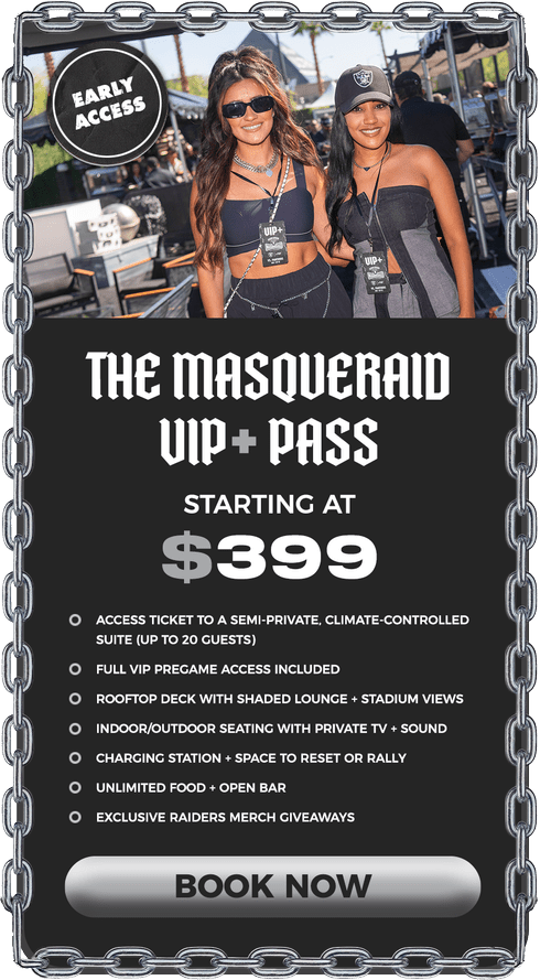 Raiders MASQUERAID VIP Tailgate — Confirmed360