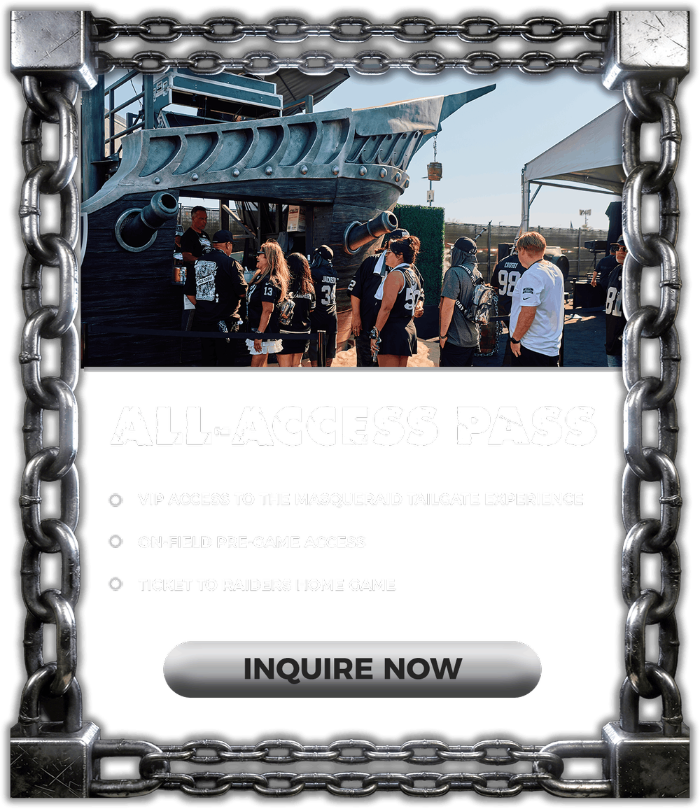 Raiders MASQUERAID VIP Tailgate — Confirmed360