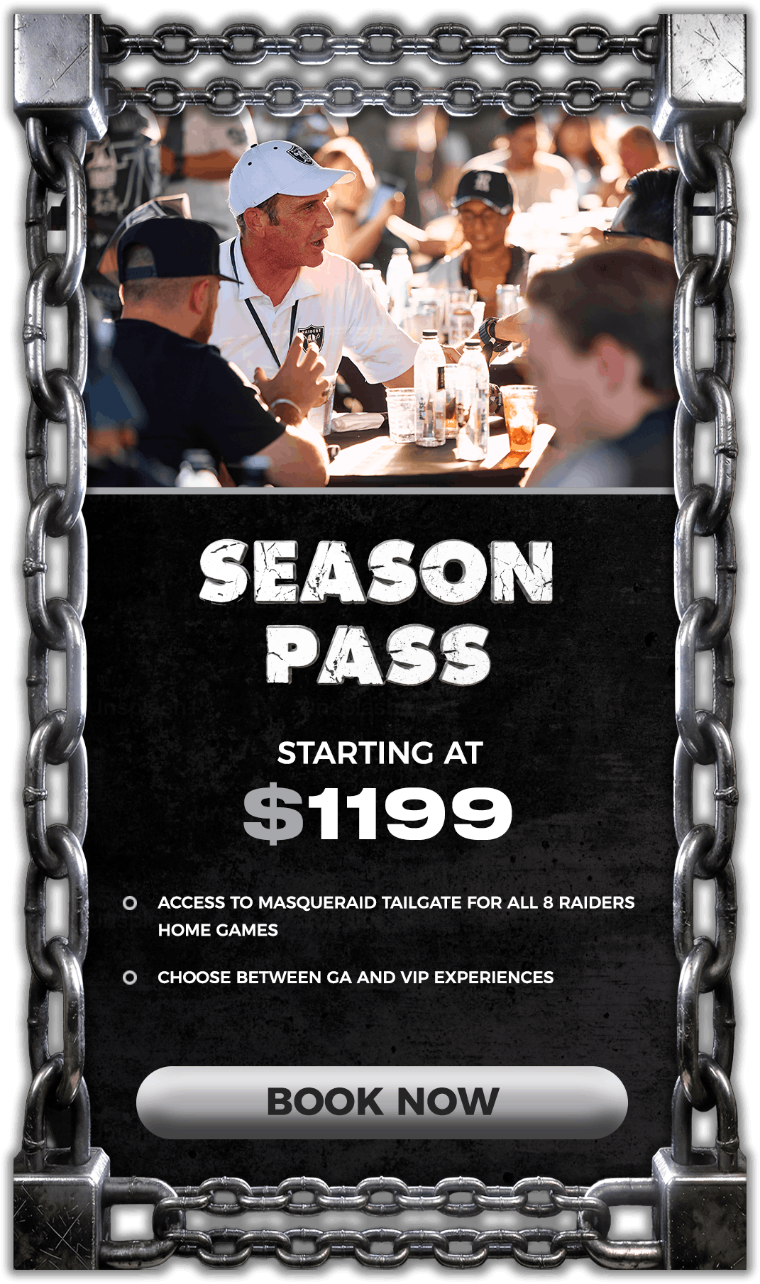 Raiders MASQUERAID VIP Tailgate — Confirmed360