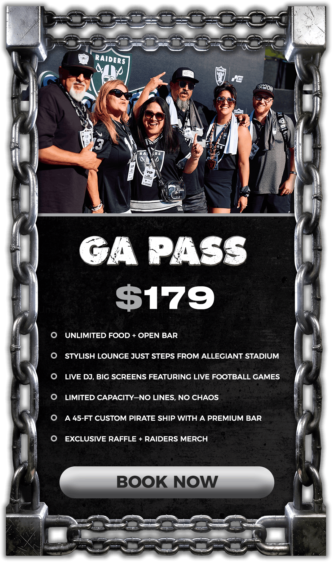 Raiders MASQUERAID VIP Tailgate — Confirmed360