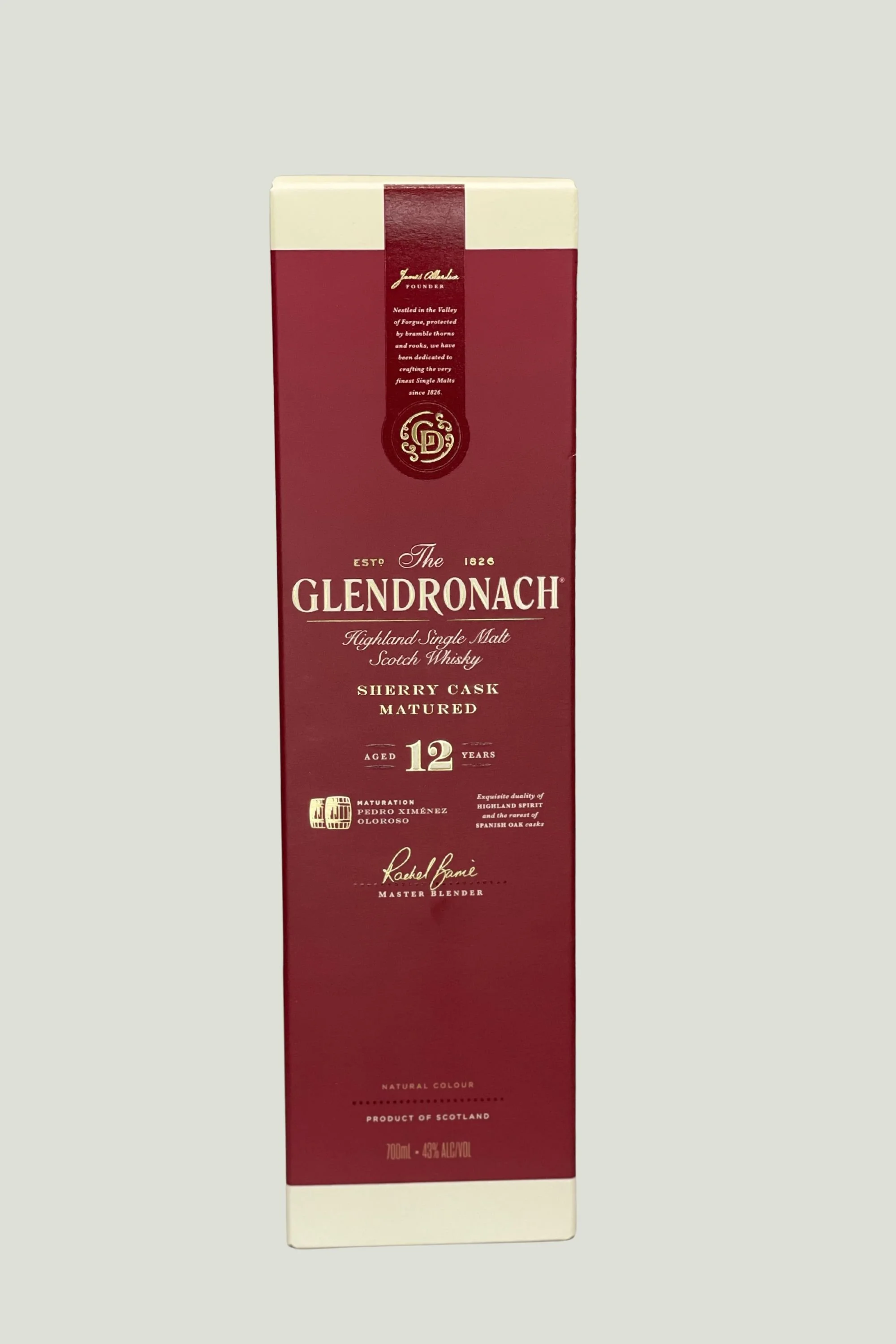 Glendronach Sherry Cask 12 Year Old 700ml — Queens Rooftop & Wineshop