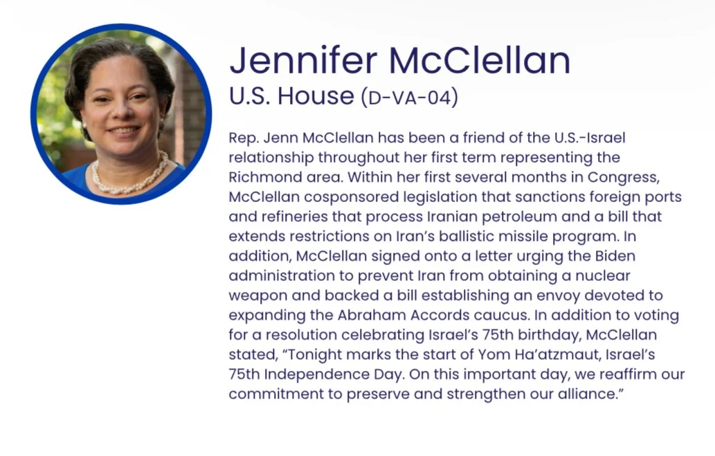 Virginia's Congressional Delegation — Track AIPAC