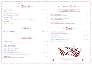 Menu — Delilah