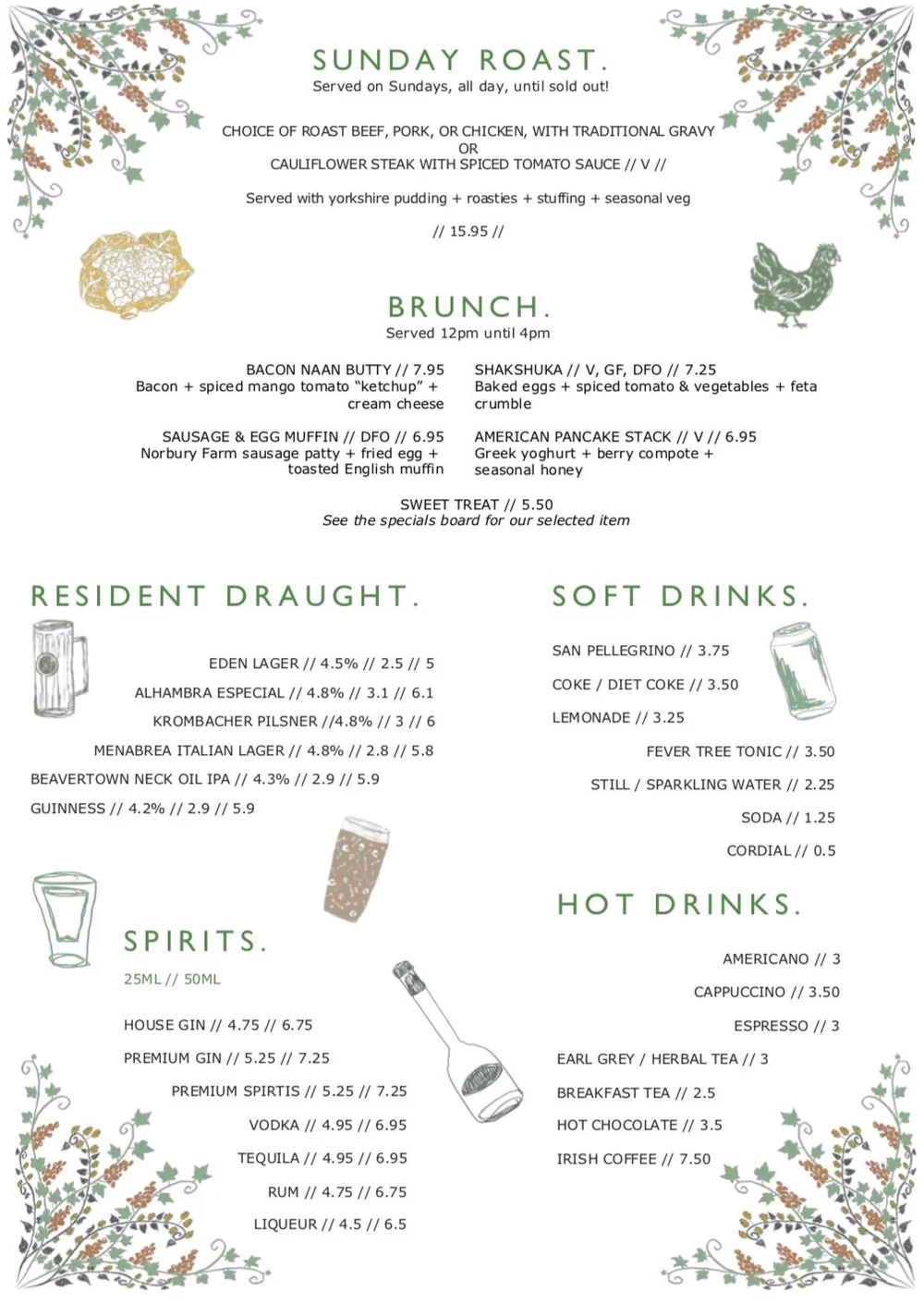 Menu — EDEN
