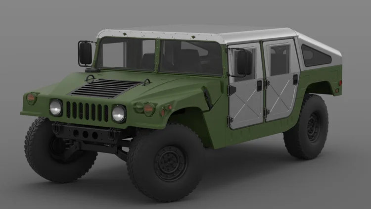 Aluminum Cab Kits Hummer H1 Humvee Complete Cab — Bravo Armored Machine
