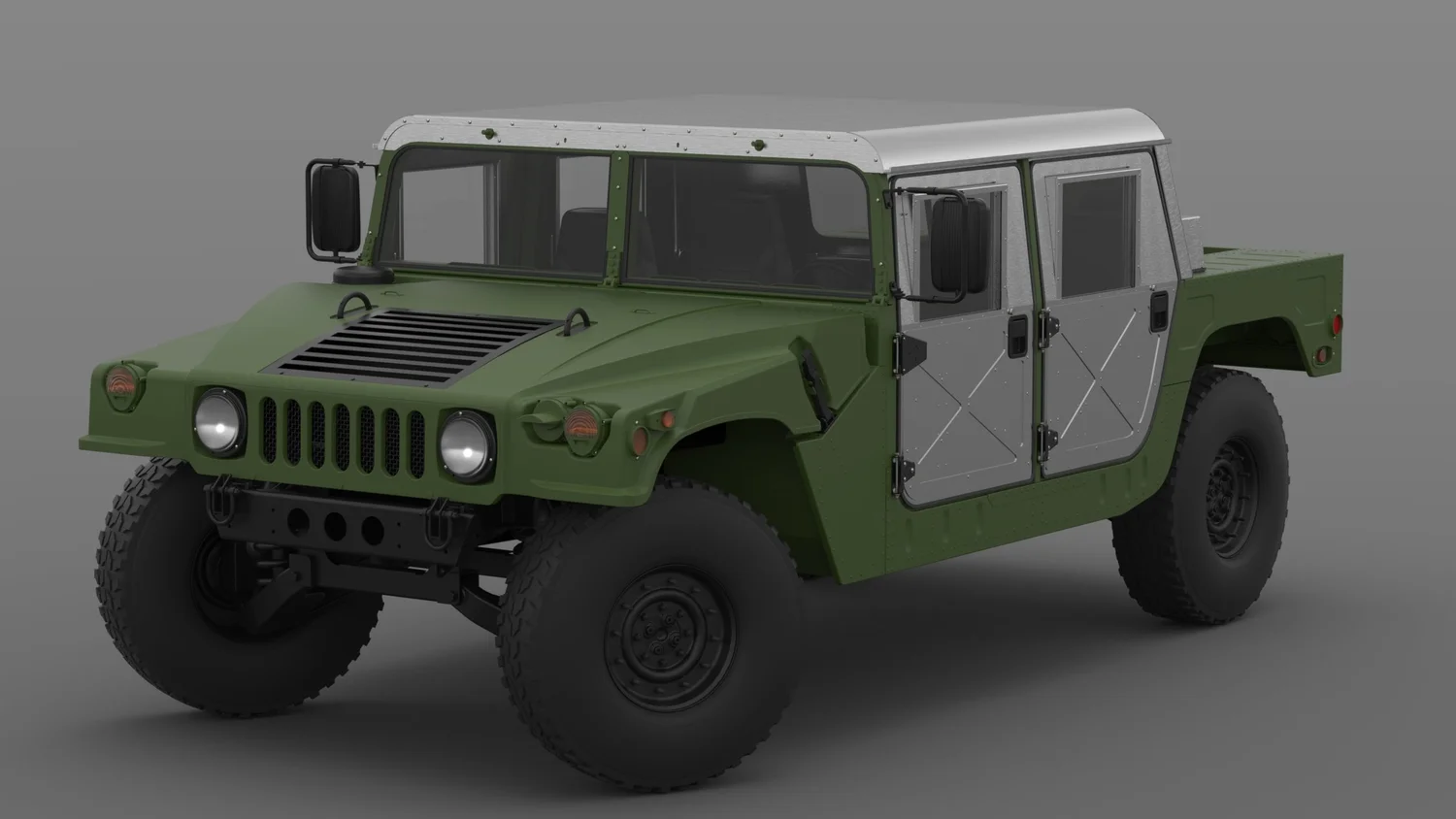 Aluminum Cab Kits Hummer H1 Humvee Complete Cab — Bravo Armored Machine
