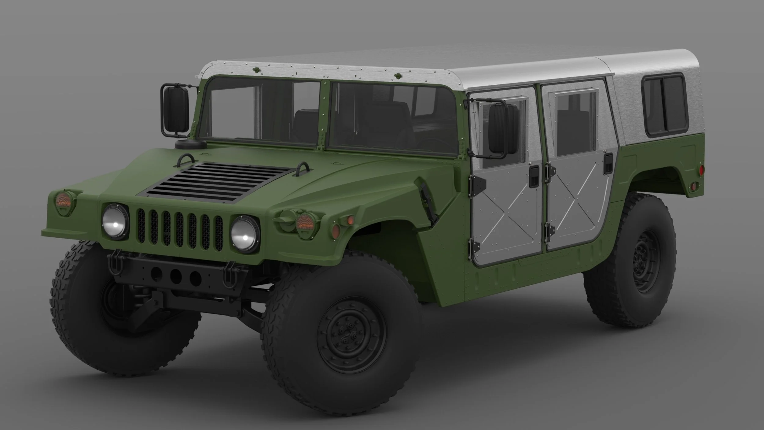 Aluminum Cab Kits Hummer H1 Humvee Complete Cab — Bravo Armored Machine