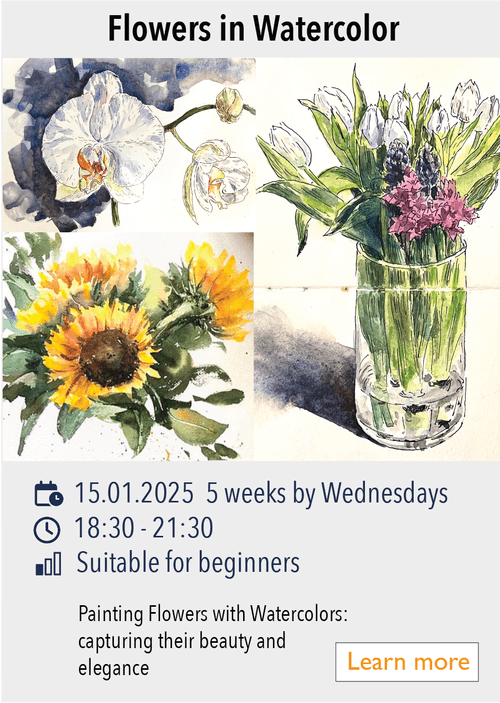 Watercolor, Drawing and sketching courses in Amsterdam — Aquarel ...
