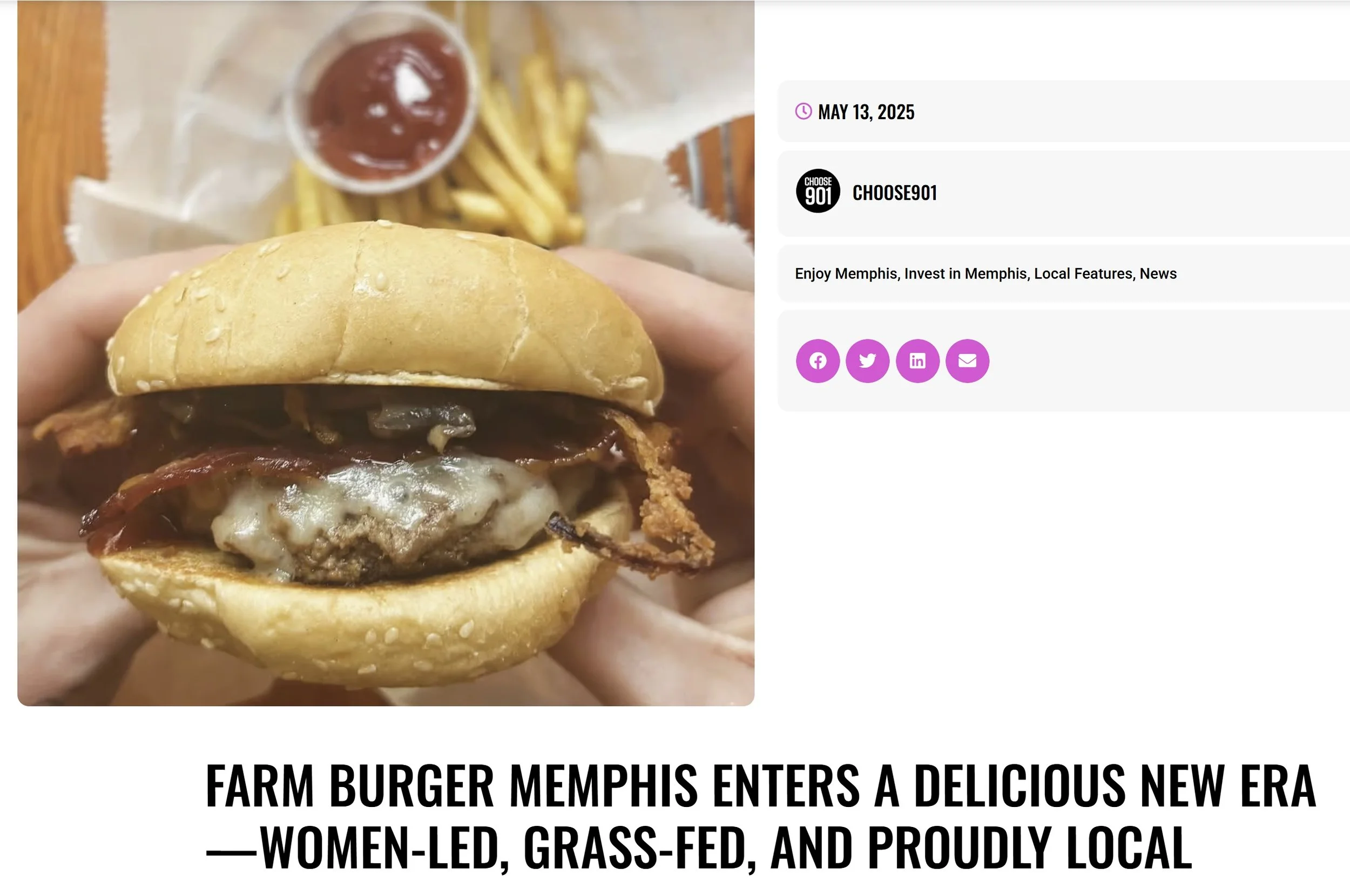 Farm Burger Memphis