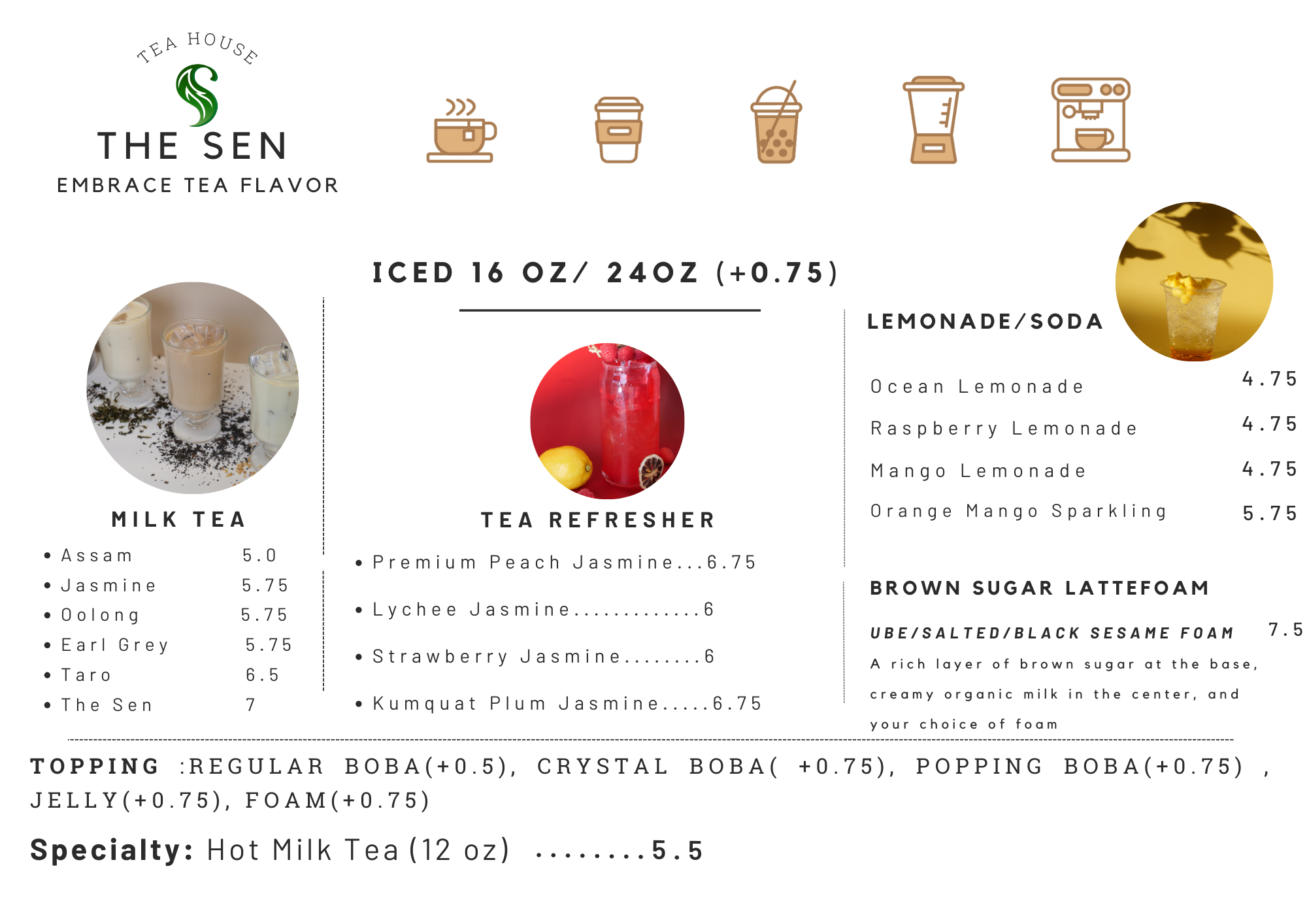 Menu 1 — THE SEN TEA HOUSE
