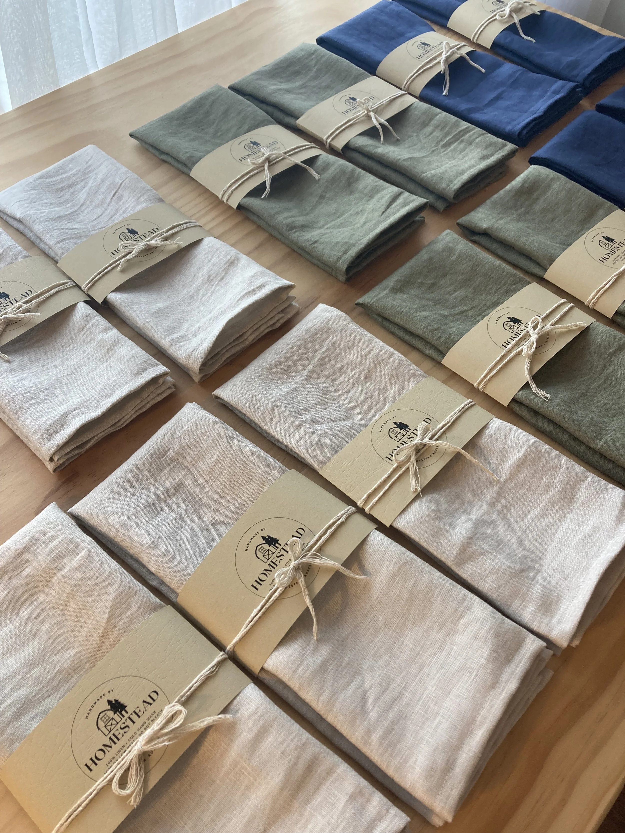 Handmade Linen Homewares - Homestead Western Australia
