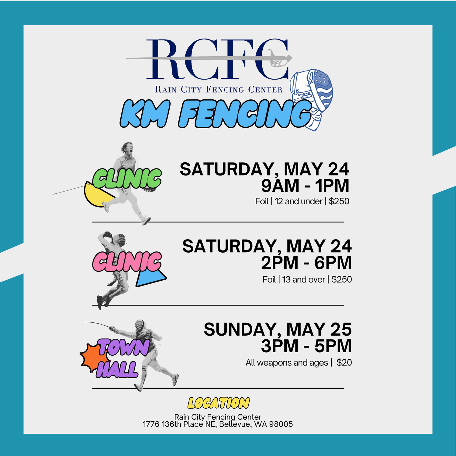 Upcoming Events — KM Fencing