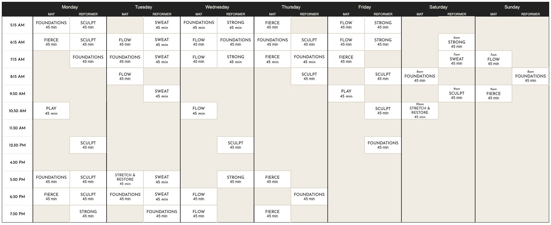 Form Health Club - Reformer Pilates Belmont