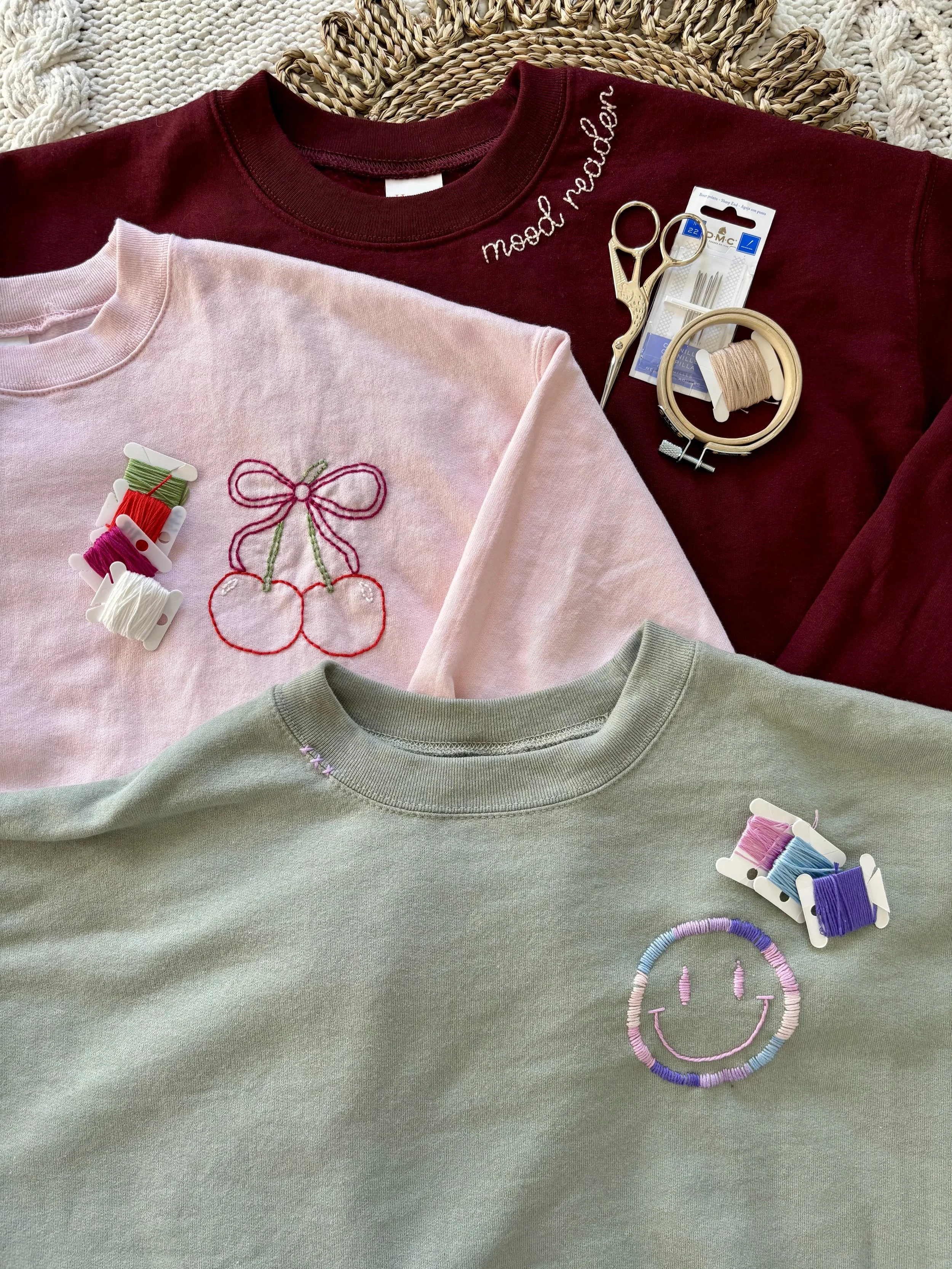 Hand-Embroidered Sweatshirts — Locally Crafted Workshop