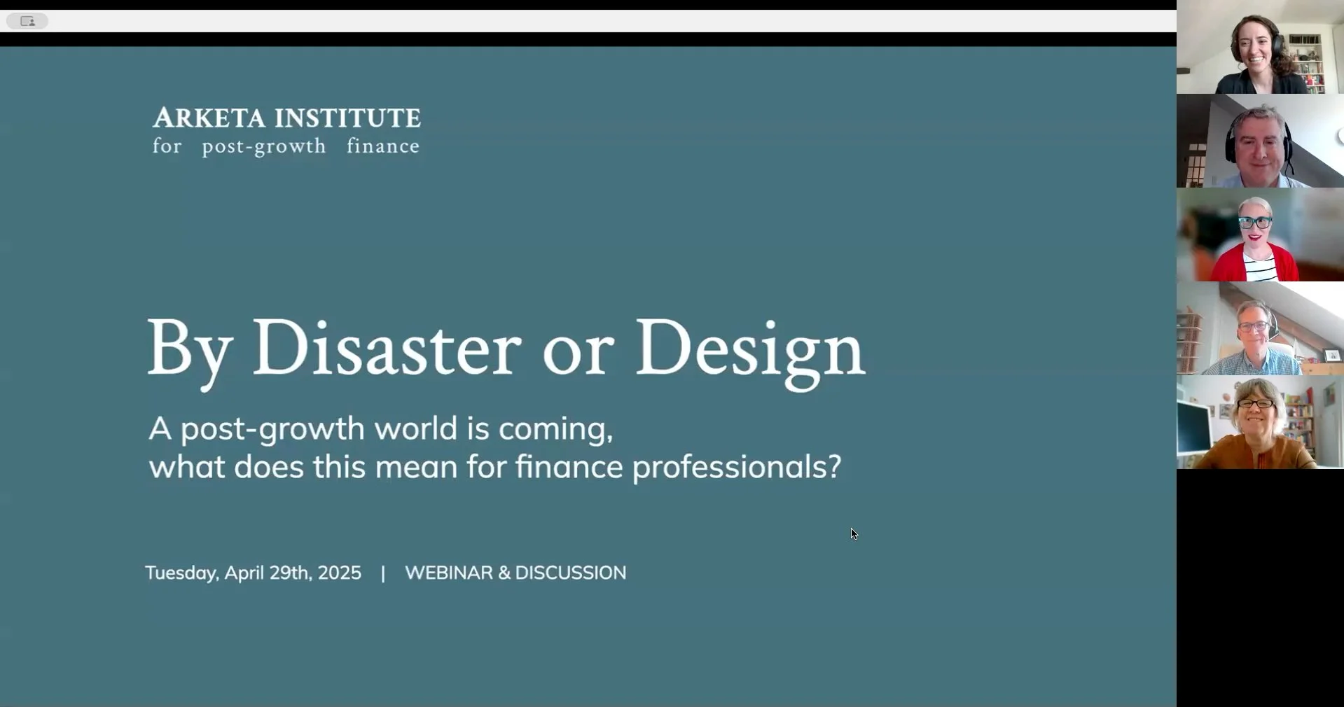‘By Disaster or Design’ Webinar Recording — Arketa Institute for Post ...