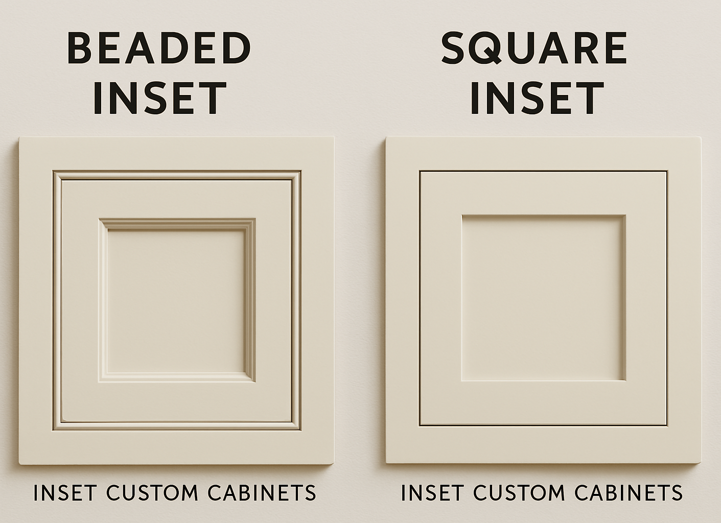 Difference Between “Beaded Inset” and “Square Inset” in Kitchen Cabinet Design — Ackley Cabinet