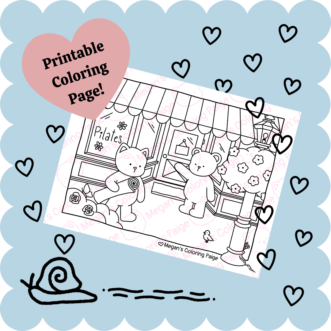 Pilates - Digital Download — Megan's Coloring Paige