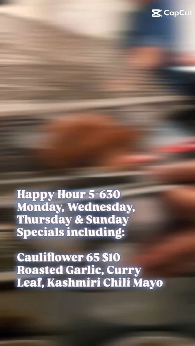 Tapori Menu - Indian Street Food, Dosas & Craft Cocktails in DC — Tapori