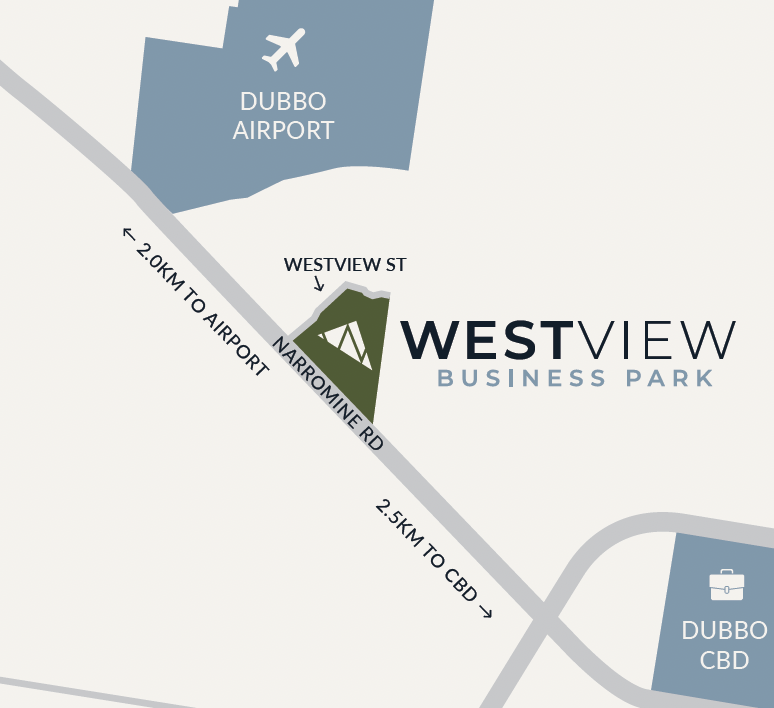 Prime Location Lots Between Dubbo Airport and CBD — Westview Business Park