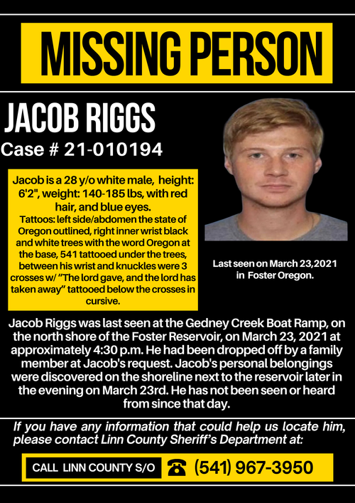 Jacob Riggs — Oregons Vanished