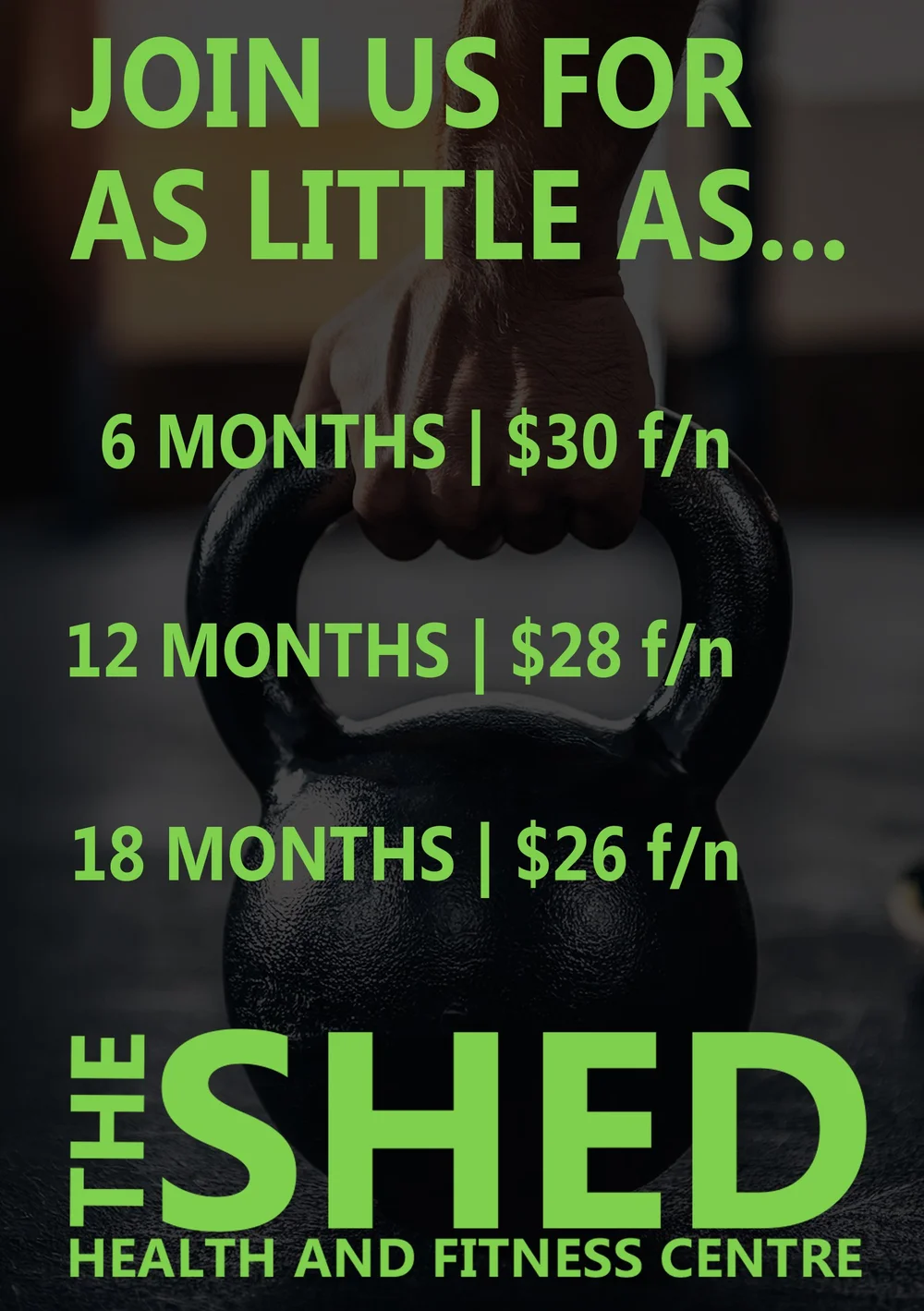 Welcome to The Shed Health and Fitness Centre Gatton