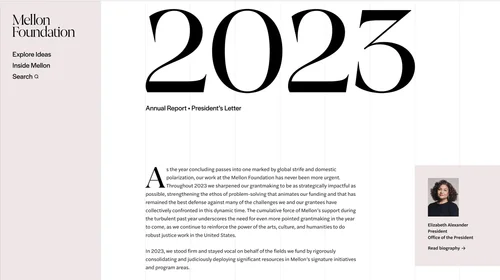 Acton Circle | 12 Interactive Digital Annual Report Design Examples