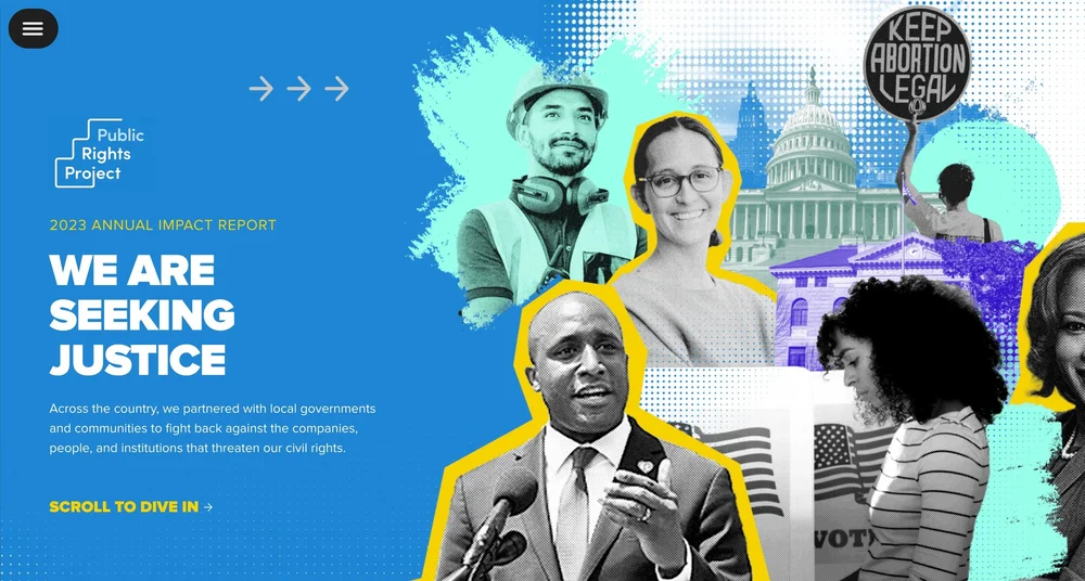 Acton Circle | 12 Interactive Digital Annual Report Design Examples