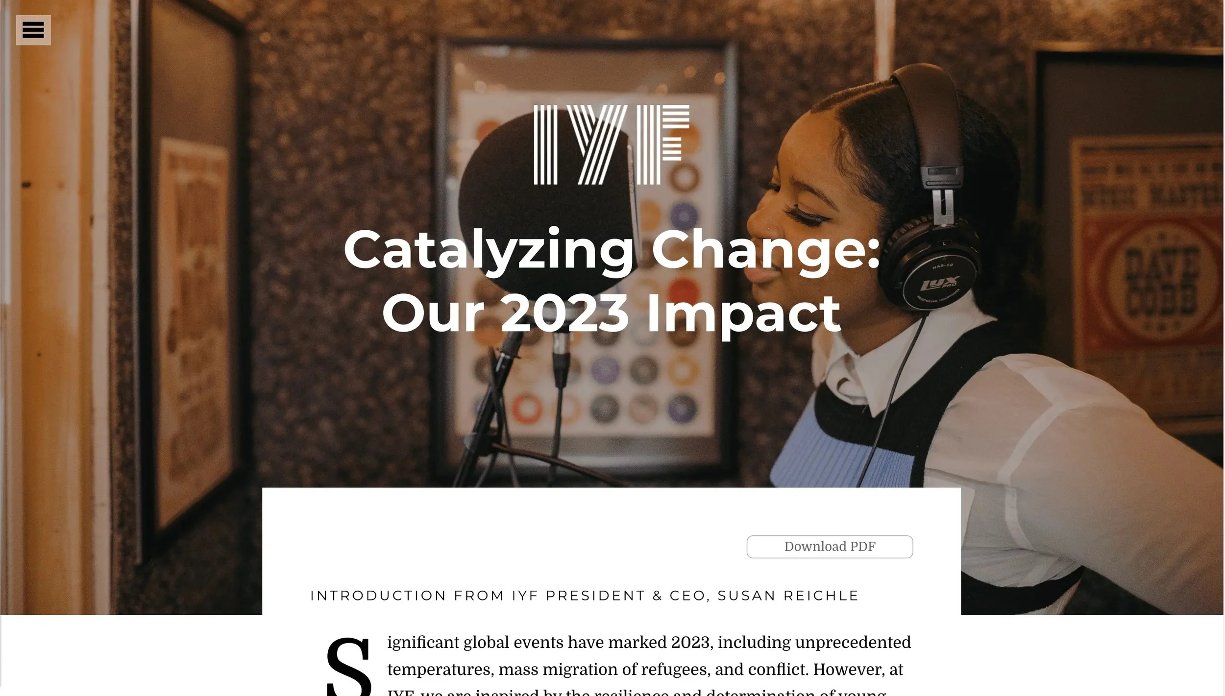 Acton Circle | 12 Interactive Digital Annual Report Design Examples