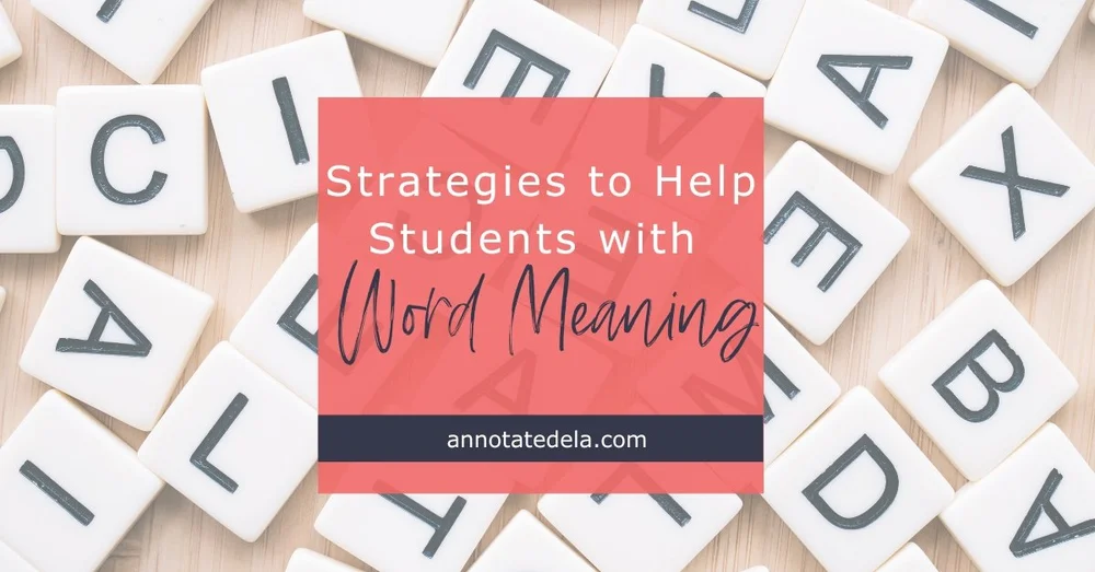 Strategies to Help Students Make Word Meaning in the Upper Grades ...