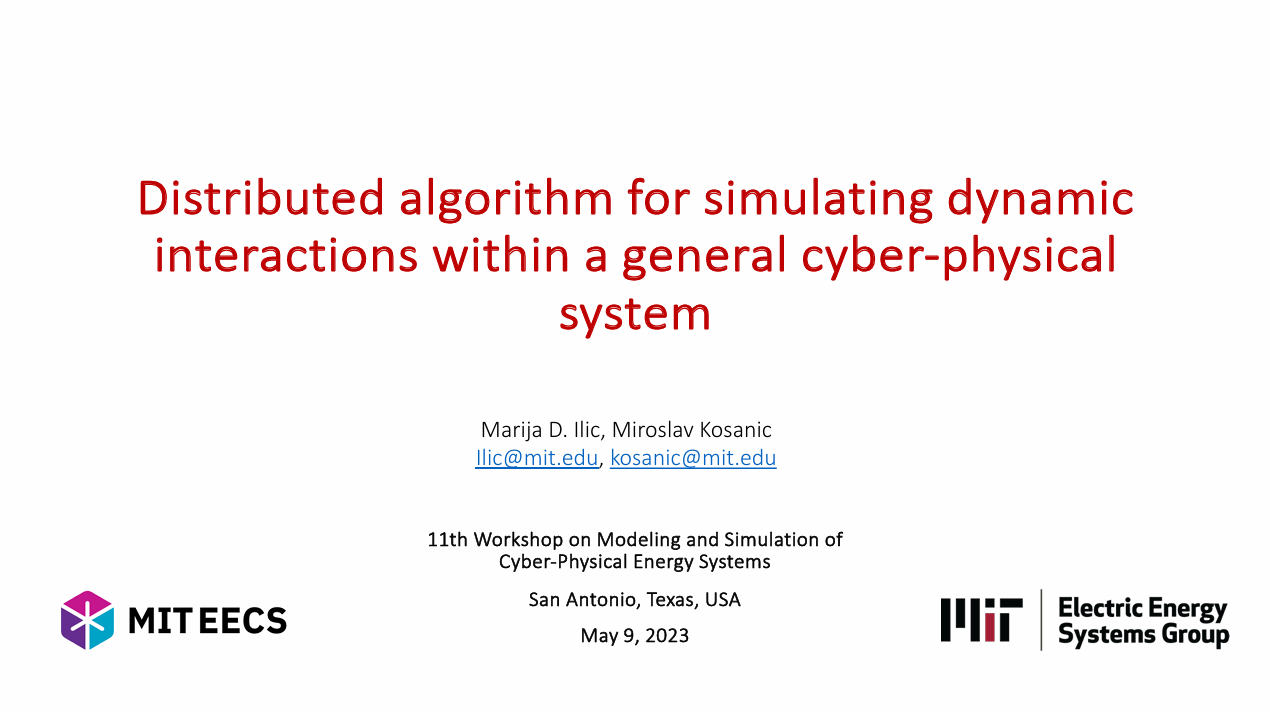 Distributed Algorithm For Simulating Dynamic Interactions Within A