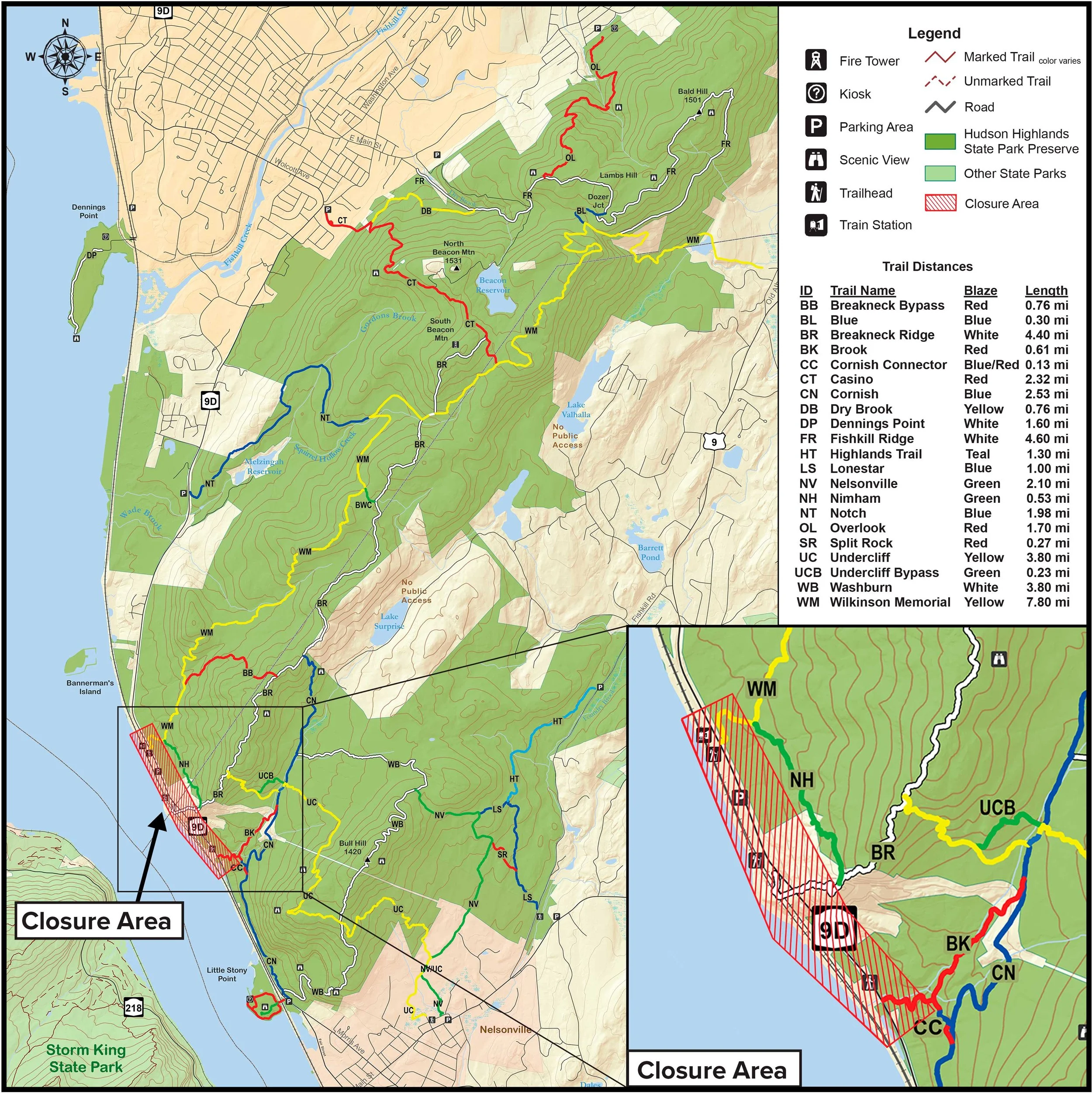 INFO ON CLOSURES IN THE BREAKNECK RIDGE AREA | Stay Up To Date