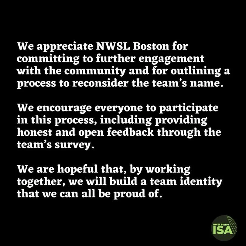 NWSL Boston Independent Supporters Association