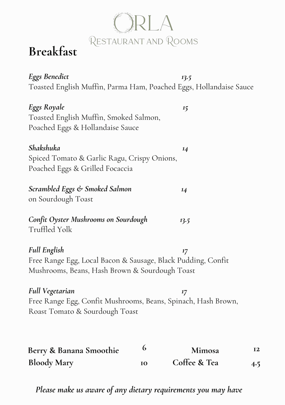 Orla | Restaurant & Rooms