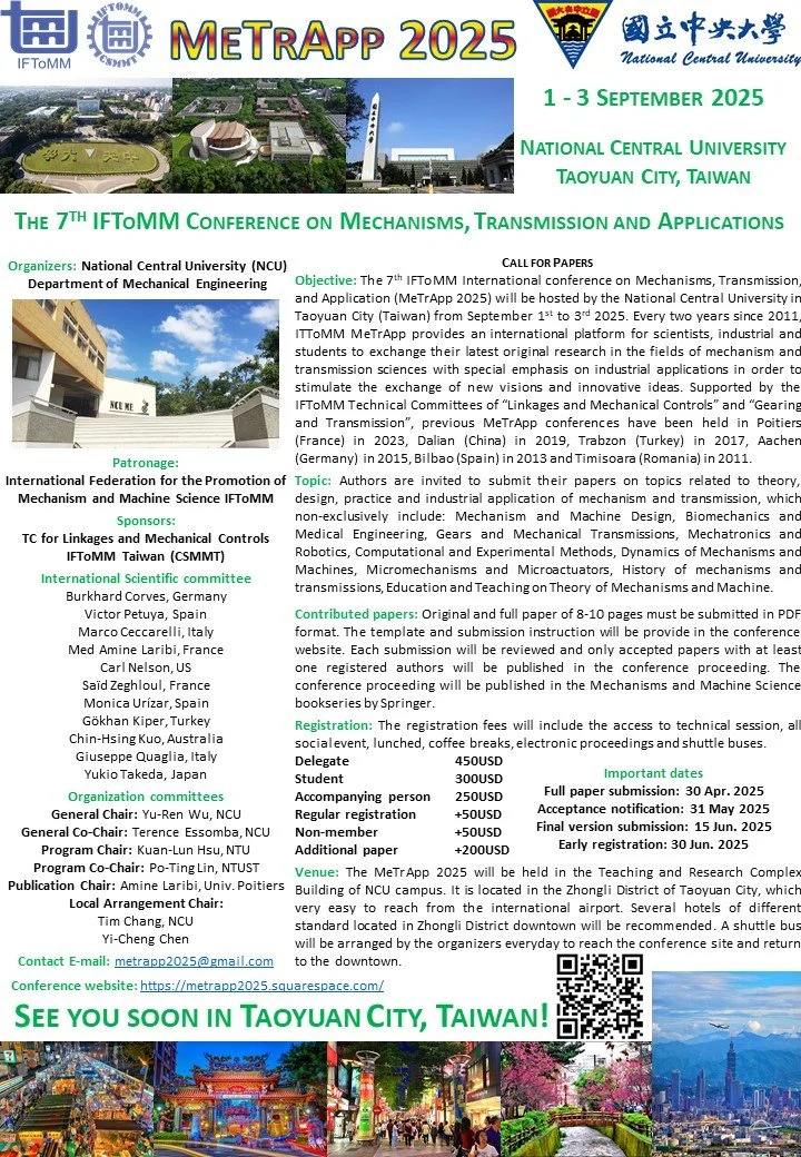 General 4 — IFToMM MeTrApp 2025